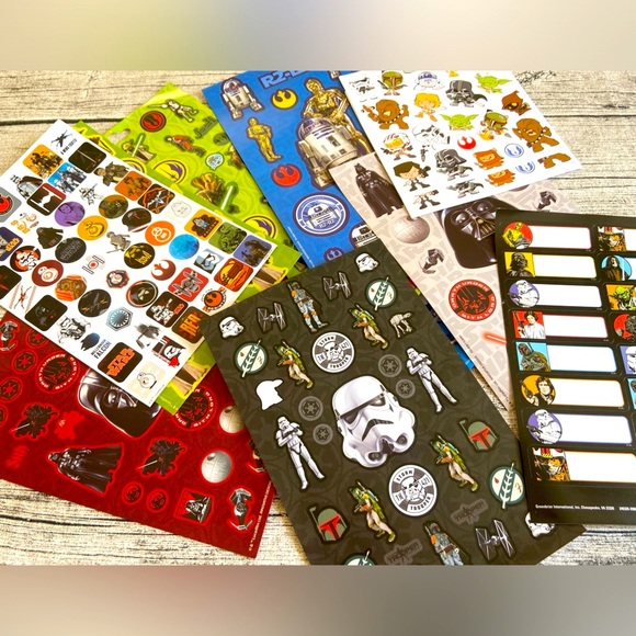 Design | Star Wars Pack Of 35 Stickers Assorted Designs Of Star Wars ...